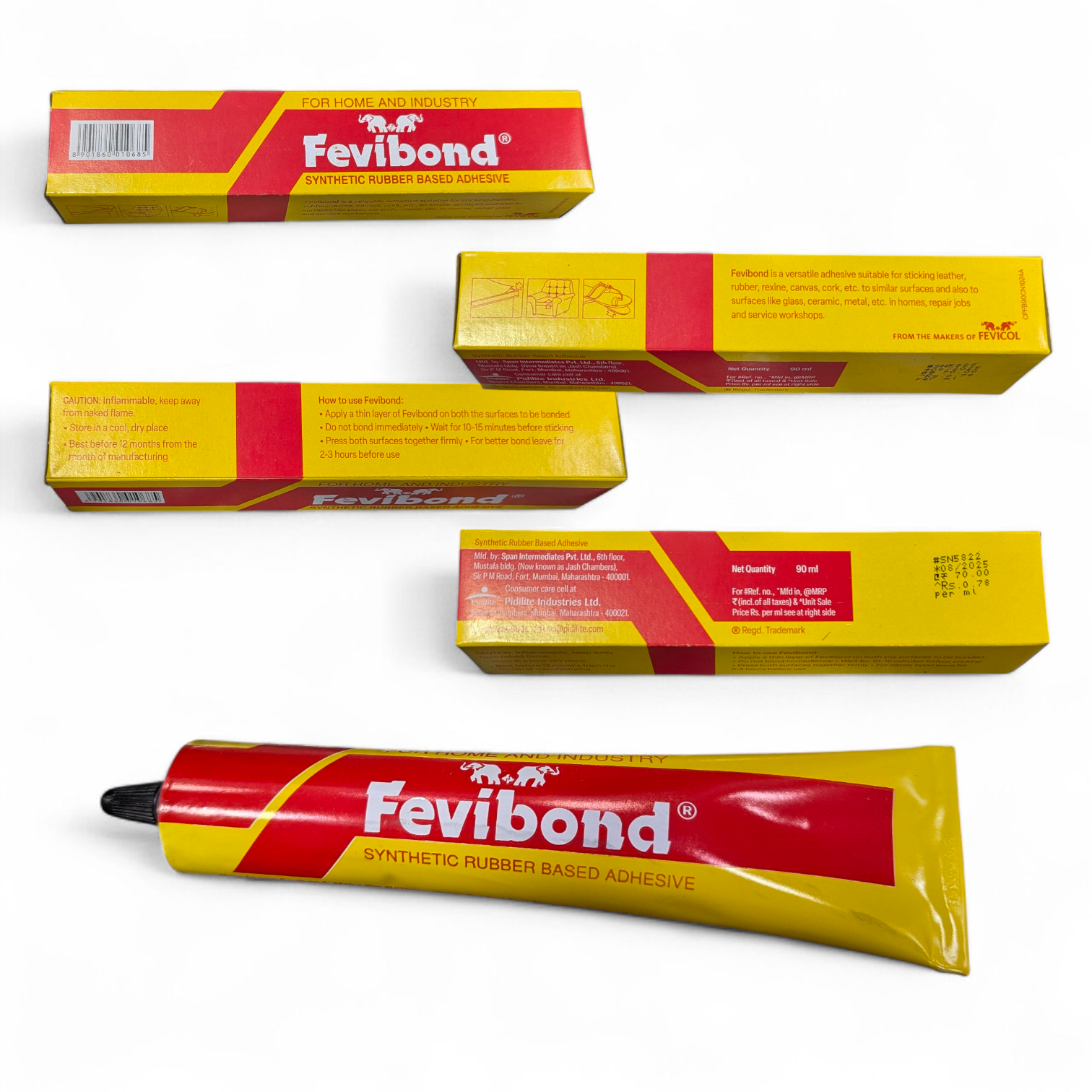 Fevibond - 90ml - Rubber Solution Adhesive | Code - S068 | Burhani.co.in
